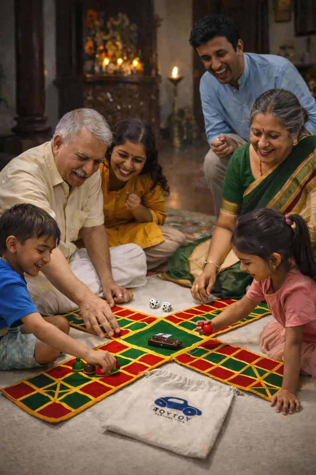 Pagade Board Game | Pachisi | Traditional Indian Strategy Game for ...